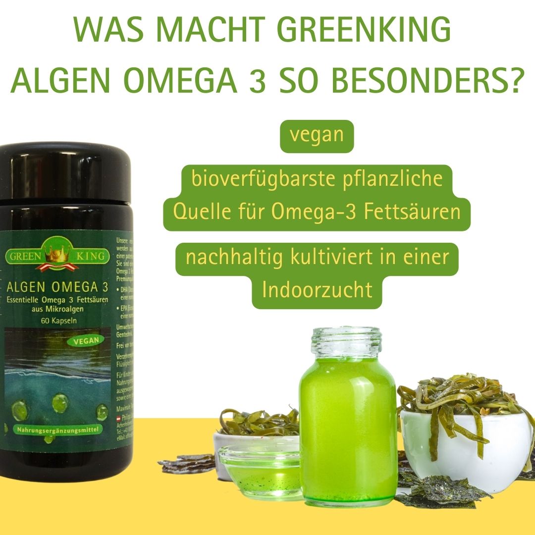 Algen Omega 3, 60 Kapseln – BioKing