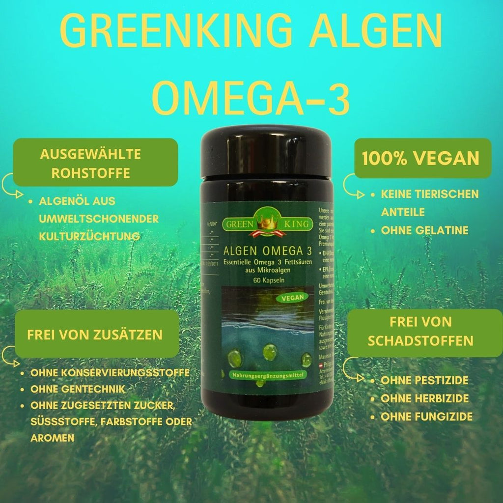 Algen Omega 3, 60 Kapseln – BioKing