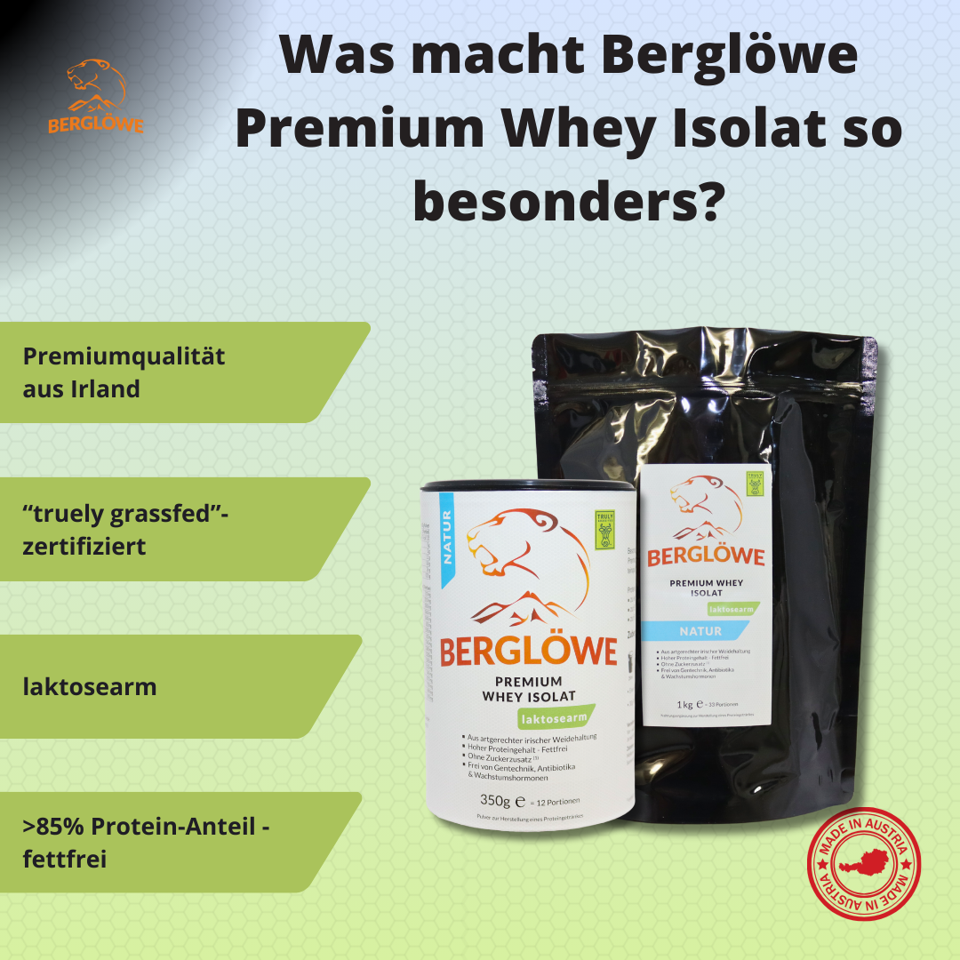 Premium Whey-Protein-Isolat, natur – BioKing